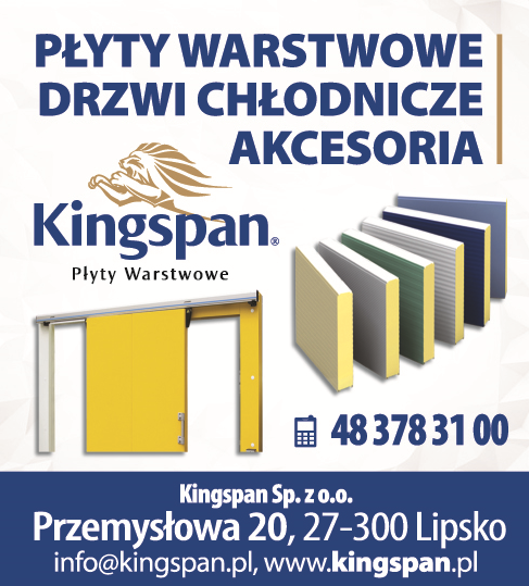 Kingspan Sp. z o.o. Lipsko Płyty Warstwowe / Drzwi Chłodnicze / Akcesoria